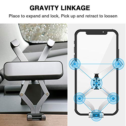 OYEFLY Tesla Model 3 Phone Holder Car Mount Gravity Mobile Holder,with Most Smart Phones (Gray,Left)