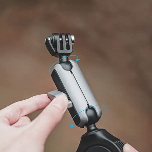 Magnetic Camera Mount, with 1/4"-20 Standard Thread Adapter, Perfect Compatible for Gopro 11/10/9/8/7/6/5/4, DJI OSMO Action 3, 2, Pocket 2, Insta360 ONE RS, R, ONE X3, X2, Double Ball Head Mechanism