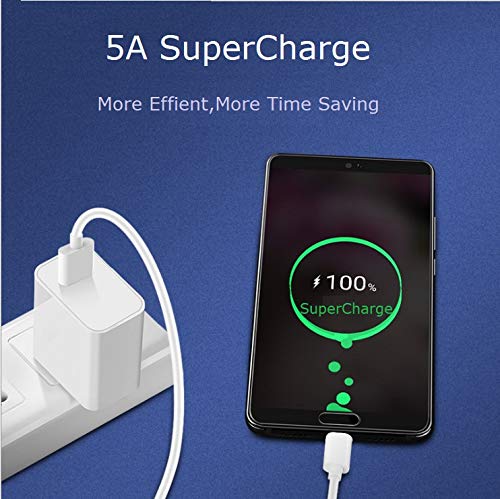 Super Charging Cable Replacement for Huawei P30 Pro 5A Supercharge USB Type C Cable, 3.3FT Super Fast Charge Type-C Cable for Huawei P20 Pro, Mate 20 Pro, Mate 10 Pro, P10 Plus, Mate 20 (White)