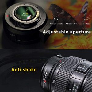 Lens Mount Adapter EF-EOS M2 Auto-Focus 0.71x Speed-Booster Control Ring for Canon EF Lens to Canon EOS-M (EF-M Mount) Mirrorless Cameras M M2 M3 M5 M6 M10 M50 M100