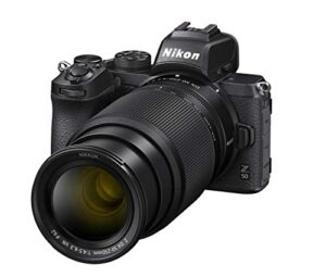 nikon z50 + z dx 16-50mm + z dx 50-250mm mirrorless camera kit (209-point hybrid af, high speed image processing, 4k uhd movies, high resolution lcd monitor) voa050k002