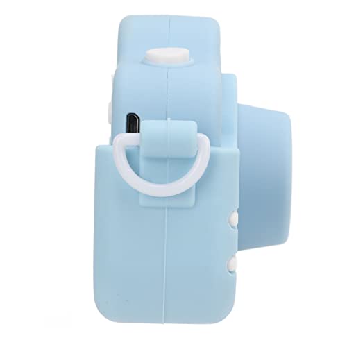 Kids Camera, Rounded Shape Anti Skid Food Grade ABS Children Digital Camera 16 Filters for Kids Game(Blue)