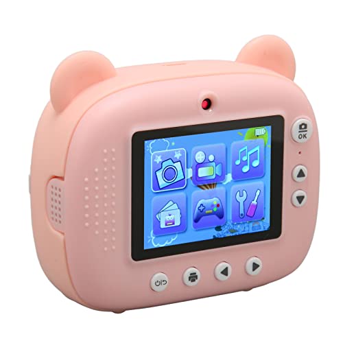 Kids Camera, 2.4inch HD Screen Children HD Camera 1050mah Battery for Gifts (Pink)