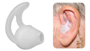 earmold silicone fin earbud ear-mold earpods for surveillance earpieces two-way radios (pair)