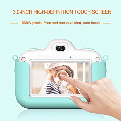 LKYBOA Pink Blue Children's Camera -Kids Camera for Girls or Boys, Anti-Drop Kid Digital Camera with Soft Silicone Shell and 8 Pixel Dual Lens (Color : Pink)