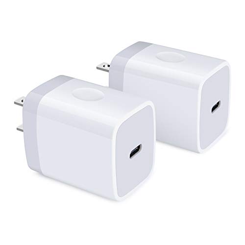 USB C Charger, HOOTEK 2Pack 20W PD 3.0 Wall Charger Power Delivery Type C Fast Charger Block for iPhone 14 SE 13 12 11 Pro Max XS XR X 8 Plus, iPad Pro, AirPods Pro, Pixel 6 5, Galaxy Note20 S22 Ultra