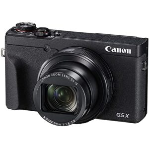 Canon PowerShot G5 X Mark II Digital Camera (3070C001) + 2 x 64GB Memory Card + 3 x NB13L Battery + Corel Photo Software + Charger + Card Reader + LED Light + Bag + More (Renewed)