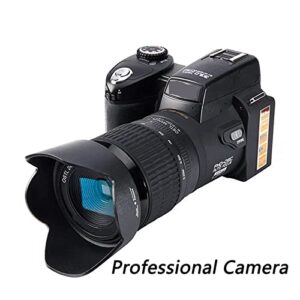 Camera 24X Optical Zoom HD Digital Camera D7100 33Million Pixel Auto Focus Professional DSLR Video Camera Three Lens Outdoor Digital Camera (Size : with 16G SD Card, Color : D7100 US)