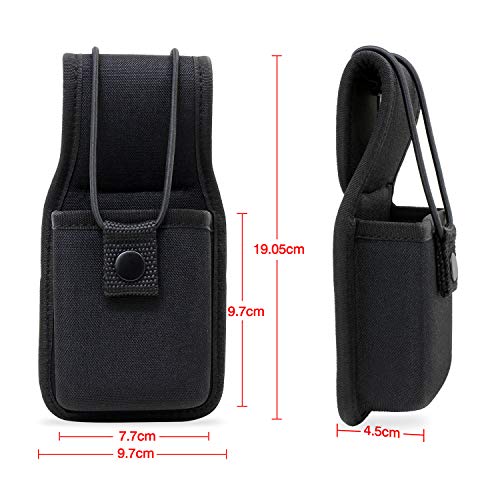 abcGoodefg Nylon Tactical Radio Pouch Heavy Duty Military Two Way Radio Holder Holster Universal Walkie Talkie Case Bag Adjustable Storage for Motorola MT500, MT1000, MTS2000 and Similar Models