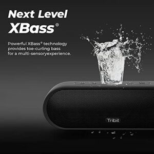 Tribit Upgraded MaxSound Plus Portable Bluetooth Speaker with 24W Powerful Louder Sound, Exceptional XBass, Audiobook EQ, 20H Playtime, IPX7 Waterproof, USB-C, TWS Pairing for Party, Travel, Outdoor