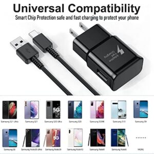 Samsung Charger Fast Charging with USB Type C Cable for Samsung Galaxy S9/S9 Plus/S8/S8 Plus/S10/S10e/S10 Plus/Note 8/Note 9/Note 10/Note 20/A13/A03s/A20/A30/A31/A32/A50/A51/A52/A53/S20/S21/S22 Ultra