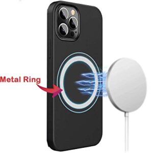 WYNK Magnetic Wireless Charger Metal Rings with 3M Sticker 4 PCS Compatible for Magsafe Charger,Compatible with iPhone 12/13 Mini/Pro/Pro Max and Samsung Galaxy(2 Black + 2 Silver)