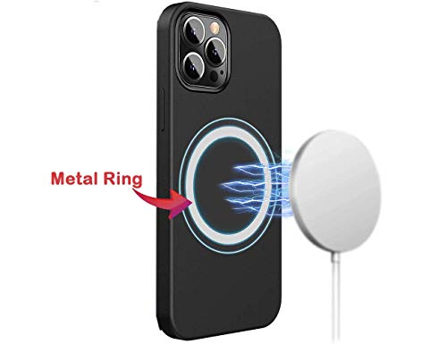 WYNK Magnetic Wireless Charger Metal Rings with 3M Sticker 4 PCS Compatible for Magsafe Charger,Compatible with iPhone 12/13 Mini/Pro/Pro Max and Samsung Galaxy(2 Black + 2 Silver)