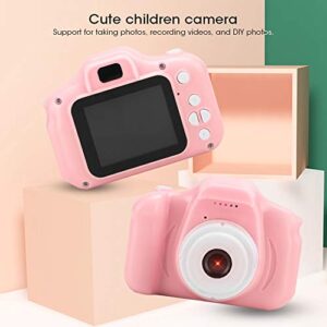 Portable Mini Camera with 2.0in TFT Color Screen Cute and Generous Rechargeable Digital Instant Camera Support Take Pictures, Video, Save Photos and Make Design Photos(Pink)