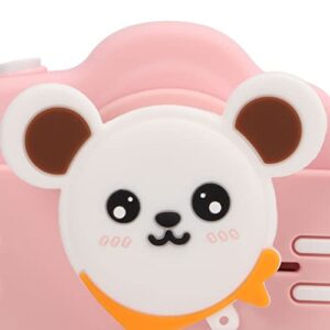 Digital Camera for Kids, Built in Puzzle Games 15 Frames Kids Camera Rounded Shape Design for Taking Pictures Recording for Gift(Pink)