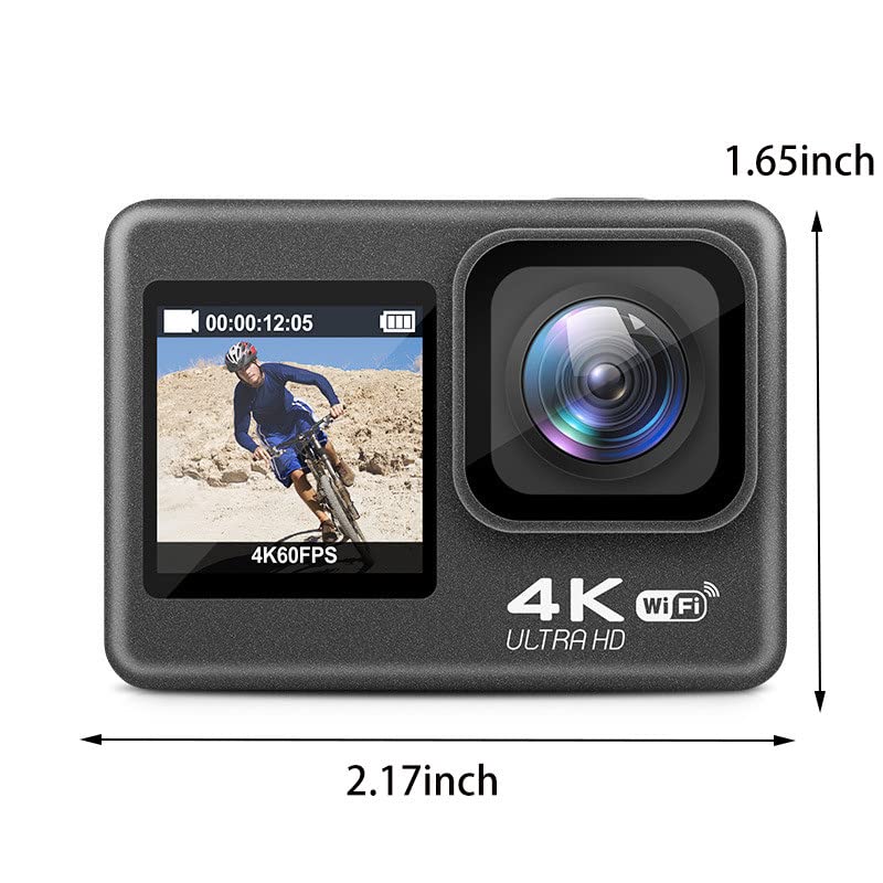 Idoravan 4K Digital Camera for Photography, 2.0 LCD Screen, HD Resolution, 24 MP Vlogging Camera Wide-Angle Lens, Macro Lens,128 GB Card for Traveling Diving with Rechargeable Batteries