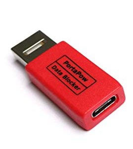 PortaPow USB-A to USB-C Data Blocker