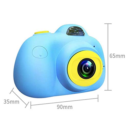 LKYBOA Children's Digital Camera - Kids Digital Camera Kids Camera Inch Screen Portable Compact Children's Cartoon Digital Front (Color : Blue)