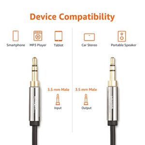 Amazon Basics 3.5 mm Male to Male Stereo Audio Cable, 8 Feet, 2.4 Meters, Speaker