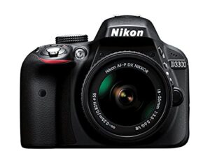 nikon d3300 w/ af-p dx 18-55mm vr digital slr – black