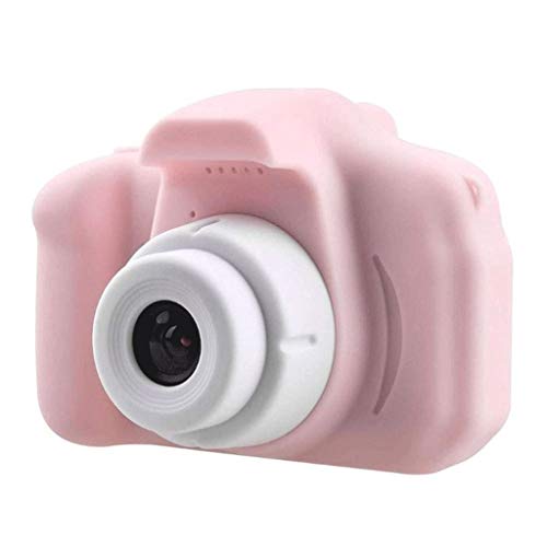 LKYBOA Plastic Children's Camera - Camera, 1080P HD Mini Video Camera for Children w/ 32GB Memory Card (Color : Pink)