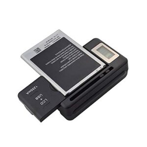 rijer universal lcd battery charger, travel chargering for samsung galaxy s3 s4 s5 note 2 3 4, edge, mega, lg, huawei, htc, zte, etc