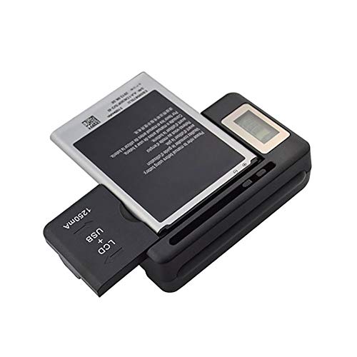 RIJER Universal LCD Battery Charger, Travel chargering for Samsung Galaxy S3 S4 S5 Note 2 3 4, Edge, Mega, LG, Huawei, HTC, ZTE, etc