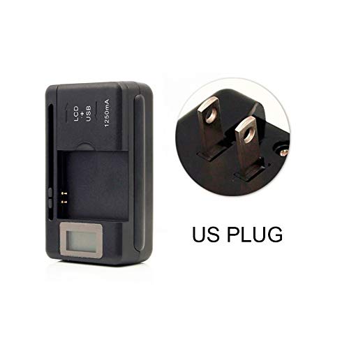 RIJER Universal LCD Battery Charger, Travel chargering for Samsung Galaxy S3 S4 S5 Note 2 3 4, Edge, Mega, LG, Huawei, HTC, ZTE, etc