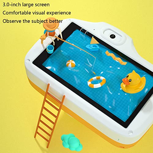 LINXHE Kids Camera, Kids Selfie Camera Toy 3.0 inch Touch Screen HD Digital Video Camera for Toddler, Christmas Birthday Gifts for Children (Color : Blue, Memory Card : Without)