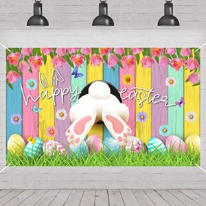 farmnall easter backdrop bunny egg rabbit photography backdrop easter photo decorations photo background easter grass wall decor