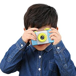 LKYBOA Fun Digital Toy Children's Camera -Kids Underwater Camera, Dual Super HD Waterproof Digtial Camera with 2.4inch IPS Screen 32G Memory (Color : Blue)