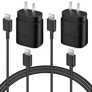 usb c charger, 25w samsung super fast charger with type c charger cable 6ft type c charger fast charging for samsung galaxy s23 ultra/s23/s23+/s22/s22 ultra/s22+/s21 ultra/s20 ultra/note 20