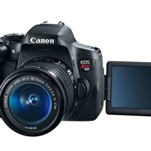 Canon EOS Rebel T6i Video Creator Kit with 18-55mm Lens, Rode VIDEOMIC GO and Sandisk 32GB SD Card Class 10 - Wi-Fi Enabled