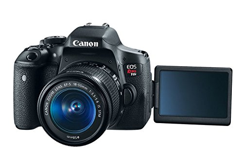 Canon EOS Rebel T6i Video Creator Kit with 18-55mm Lens, Rode VIDEOMIC GO and Sandisk 32GB SD Card Class 10 - Wi-Fi Enabled