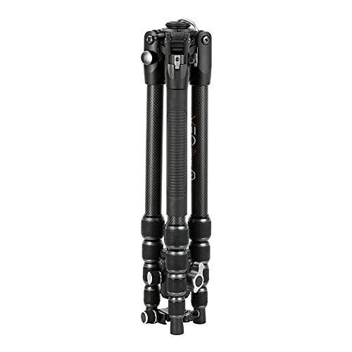 Vanguard VEO3T235CBP Carbon Fiber Travel Tripod with Ball Head, Removeable Pan Handle, and Quick Shoe with Built-in Smartphone Holder