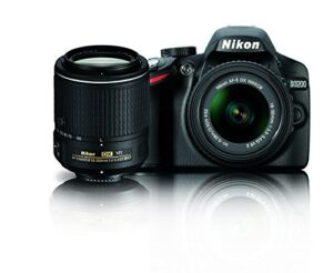 nikon d3200 24.2 mp cmos digital slr camera with 18-55mm and 55-200mm vr dx zoom lenses bundle