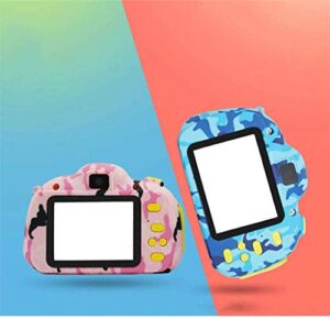 LKYBOA Children's Digital Camera -Slip Compact Digital Camera Toy for Children Best Gifts for Year Old Boys & Girls Blue Pink (Color : Blue)