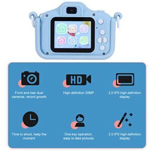 1080P Kids Digital Camera, 2inch Screen, Front And Rear Dual Camera, Gifts Toys for 3-10 Year Old Girl Boy