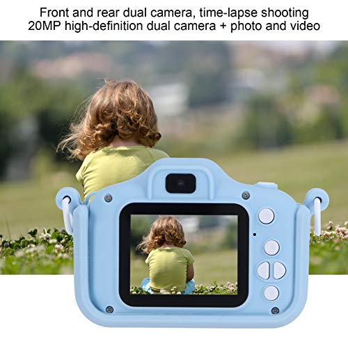 1080P Kids Digital Camera, 2inch Screen, Front And Rear Dual Camera, Gifts Toys for 3-10 Year Old Girl Boy