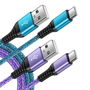 c charger cord fast charging usb type c cable android charger cables 6ft 2pack for samsung galaxy s23 s22 s21 s20 ultra s20+ note 20 10 s10 s9 plus a12 a11 a52 oneplus 8t 9 google pixel 6 5 4 4a 3a xl