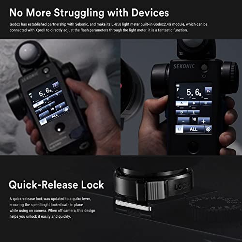 Godox XProII-N TTL Wireless Flash Trigger Compatible for Nikon Cameras, HSS 1/8000s 2.4G Wireless Flash Transmitter, TCM Transform Function,Bluetooth Connection,New Hotshoe Locking, Large LCD Display