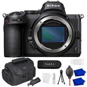 nikon z5 mirrorless digital camera (body only) (1649) black with advanced accessory and travel bundle (included 1-year nikon warranty) | nikon z5