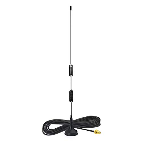 Bingfu Dual Band VHF UHF 136-174MHz 400-470MHz Ham Radio Antenna Handheld Two Way Radio Magnetic Base SMA Female Antenna for Kenwood Wouxun BaoFeng BF-F8HP UV-5R UV-82 BF-888S Ham Radio Walkie Talkie