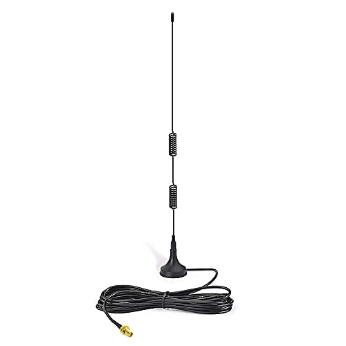 Bingfu Dual Band VHF UHF 136-174MHz 400-470MHz Ham Radio Antenna Handheld Two Way Radio Magnetic Base SMA Female Antenna for Kenwood Wouxun BaoFeng BF-F8HP UV-5R UV-82 BF-888S Ham Radio Walkie Talkie