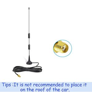 Bingfu Dual Band VHF UHF 136-174MHz 400-470MHz Ham Radio Antenna Handheld Two Way Radio Magnetic Base SMA Female Antenna for Kenwood Wouxun BaoFeng BF-F8HP UV-5R UV-82 BF-888S Ham Radio Walkie Talkie