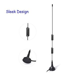 Bingfu Dual Band VHF UHF 136-174MHz 400-470MHz Ham Radio Antenna Handheld Two Way Radio Magnetic Base SMA Female Antenna for Kenwood Wouxun BaoFeng BF-F8HP UV-5R UV-82 BF-888S Ham Radio Walkie Talkie