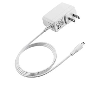 dericam 12v 1a dc power supply adapter for ip/cctv security camera, 5ft/1.5 meter ac to dc power cord, wall charger, output dc 12v 1000ma, input ac 100v-240v/50 or 60hz/0.4a max, us plug, white