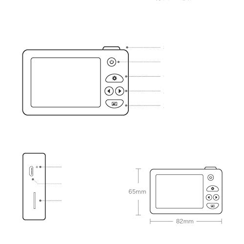 LKYBOA Children's Digital Camera Toy Can Take Pictures and Simulate Portable Mini Student Baby (Color : B)