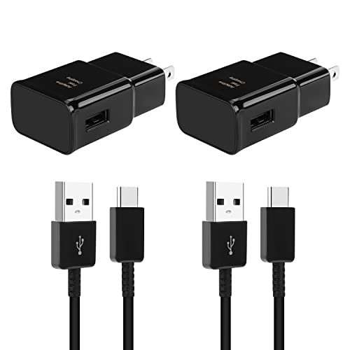 Android Phone Charger, Samsung Charger Fast Charging with 6.6FT Cable for Samsung Galaxy S23/S23 Ultra/S22/S21/S20/S20+/S10/S10+/S10e/S9/S9+/S8/S8Plus/Edge/Active/Note 8/9/10/20(2 Pack)