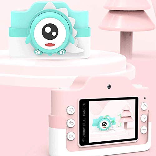 LKYBOA Kids Camera for Girls Gifts HD Screen Kids Video Camera Anti-Drop Children Selfie Toy Camera Mini Cartoon Child Yellow, Blue, Pink